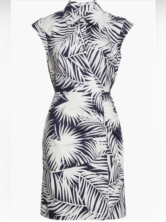 Milly | Dresses | Milly Maxwell Palm Print Sheath Dress | Poshmark